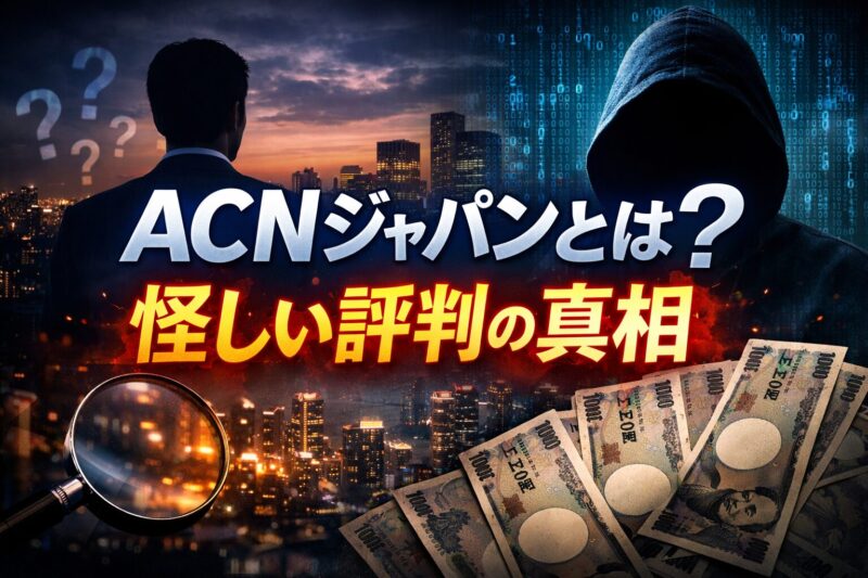 ACNジャパンとは？怪しい評判の真相とネットワークビジネスの仕組みを徹底解説